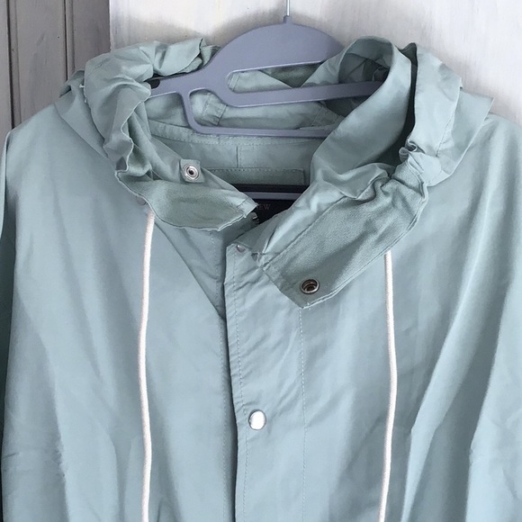 J. Crew | Jackets & Coats | Jcrew Light Blue Fishtail Anorak Jacket ...